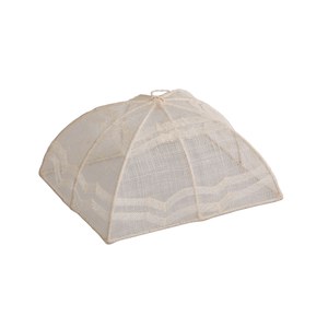 Cloches, Cloche Frises rectangulaire Blanc chenu 28.5x25x14cm | Schilliger