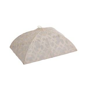 Cloches, Cloche Baroque rectangulaire Blanc chenu 48x33x18cm | Schilliger