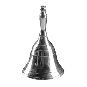 Cloche, Cloche argentée 13cm | Schilliger