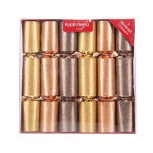 Crackers, Robin Reed Crackers Gold Shimmer 6pcs 30cm | Schilliger
