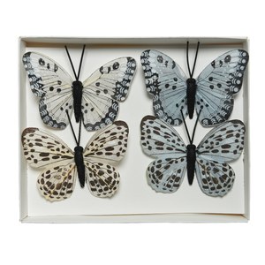 Papillon, Schilliger Sélection Papillons 4pcs bleus 7x8cm | Schilliger