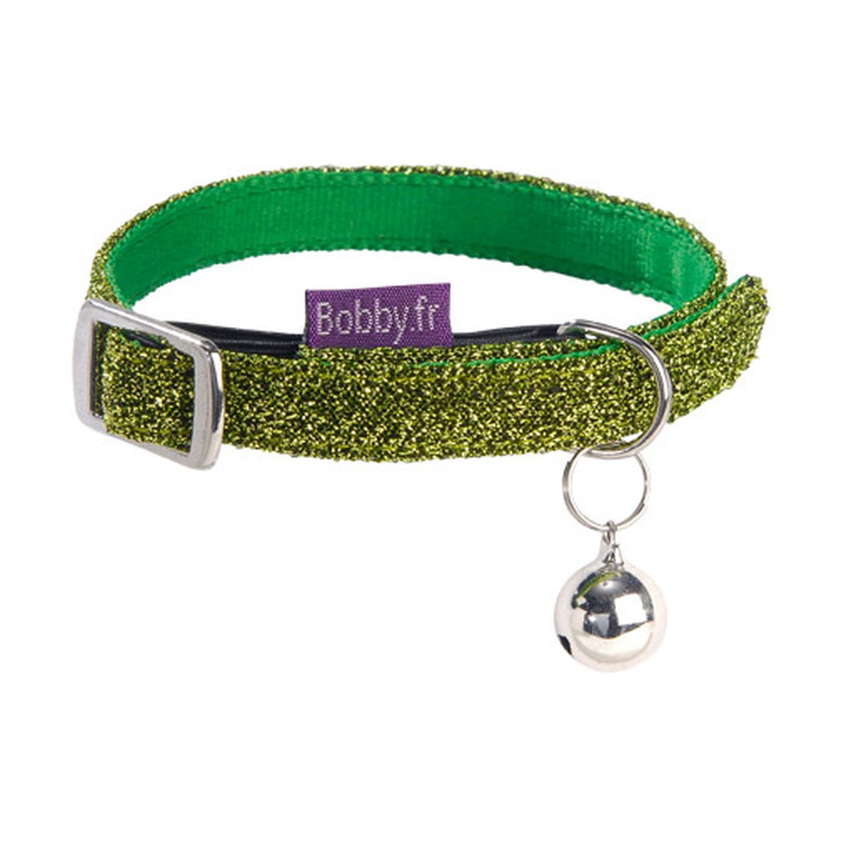 Colliers, Bobby disco COLLIER CHAT DISCO TXS Vert pin XS | Schilliger