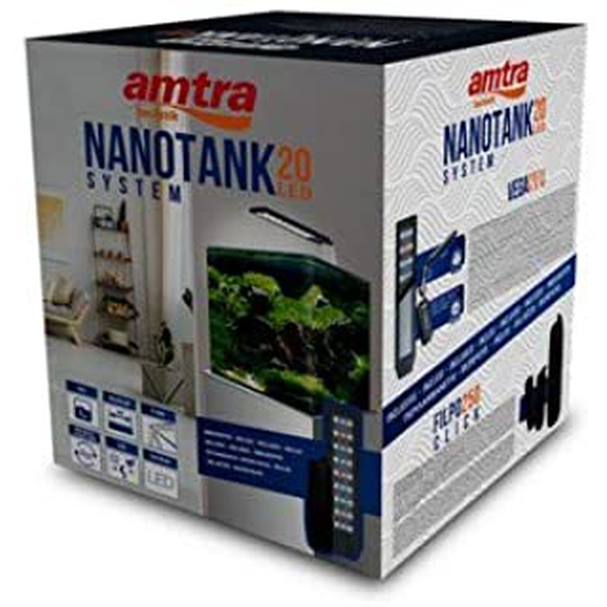 Aquariums équipés & cuves, AMTRA NANOTANK SYSTEM 20 24x24x29.4cm ...
