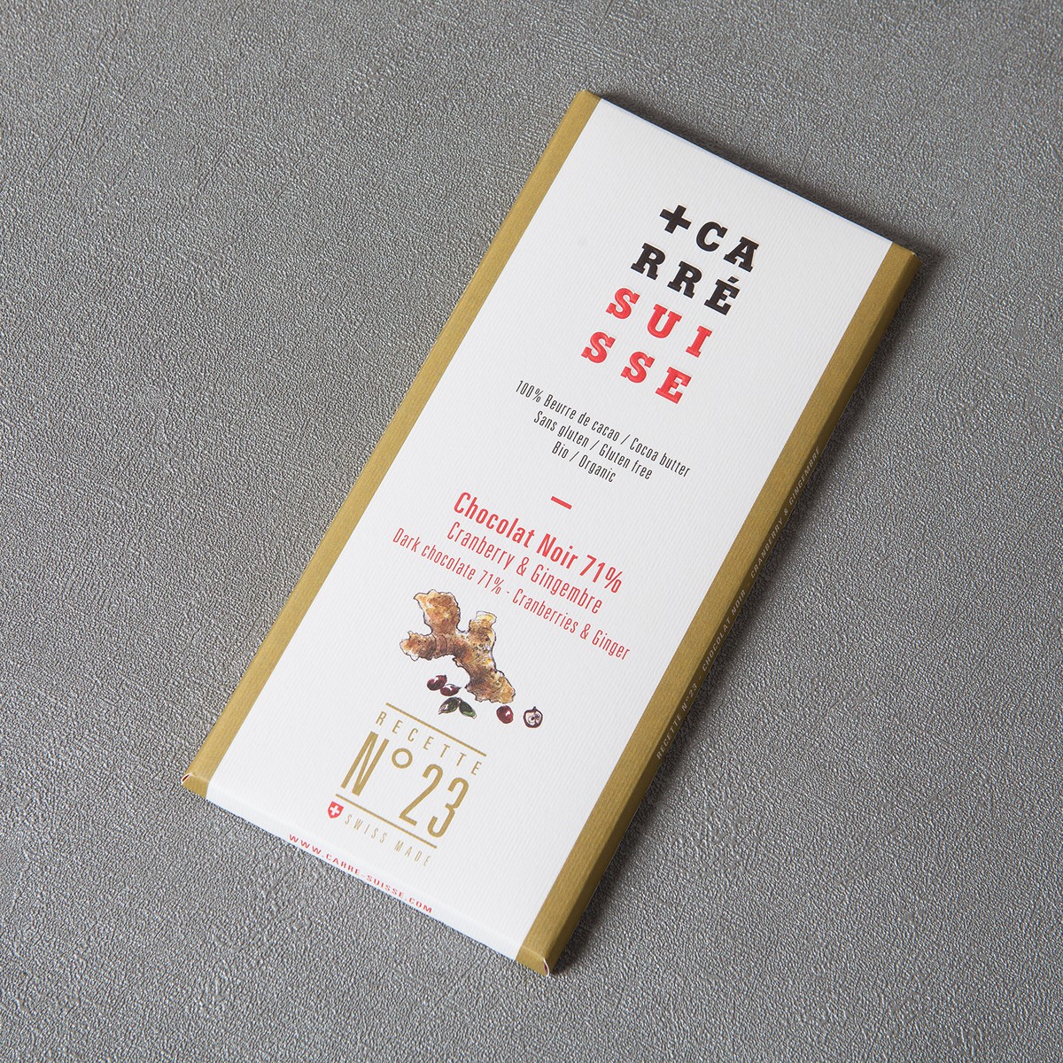 Chocolats, Carré Suisse Chocolat Noir 71% cacao, cranberries ...