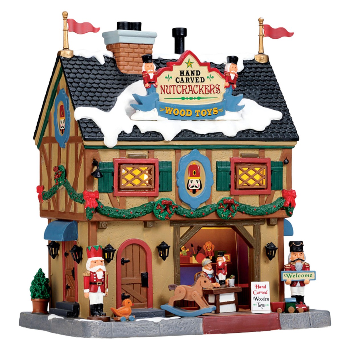 Maquette, Lemax Magasin Nutcracker & jouet en bois 18.6x12.5x21.4cm ...