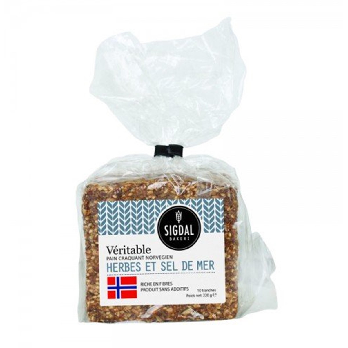 Apéritifs, Terre Exotique SIGDAL Pain craquant norvégien Herbes et sel ...