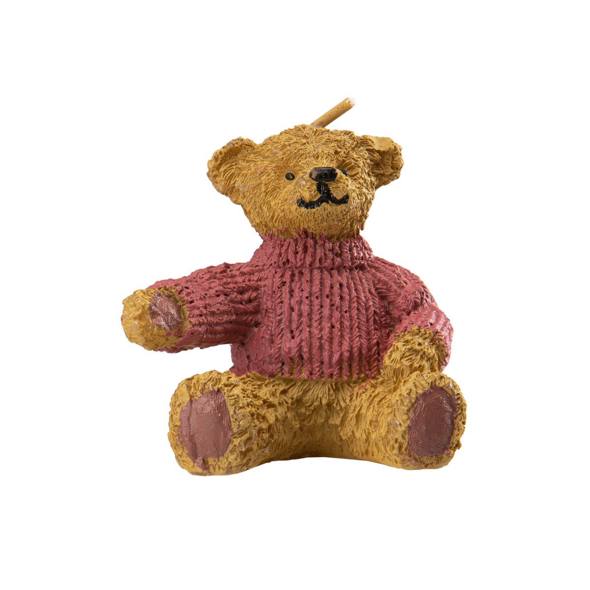 Bougies de Noël, Schilliger Design Bougie Tedy bear en pull corail ...