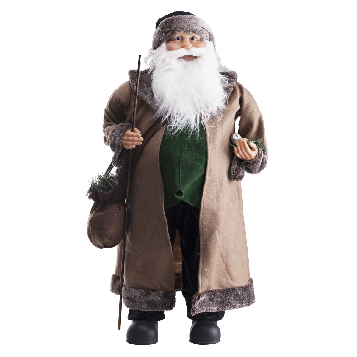 Personnages, Schilliger Design Père Noël marron avec bâton 90cm ...