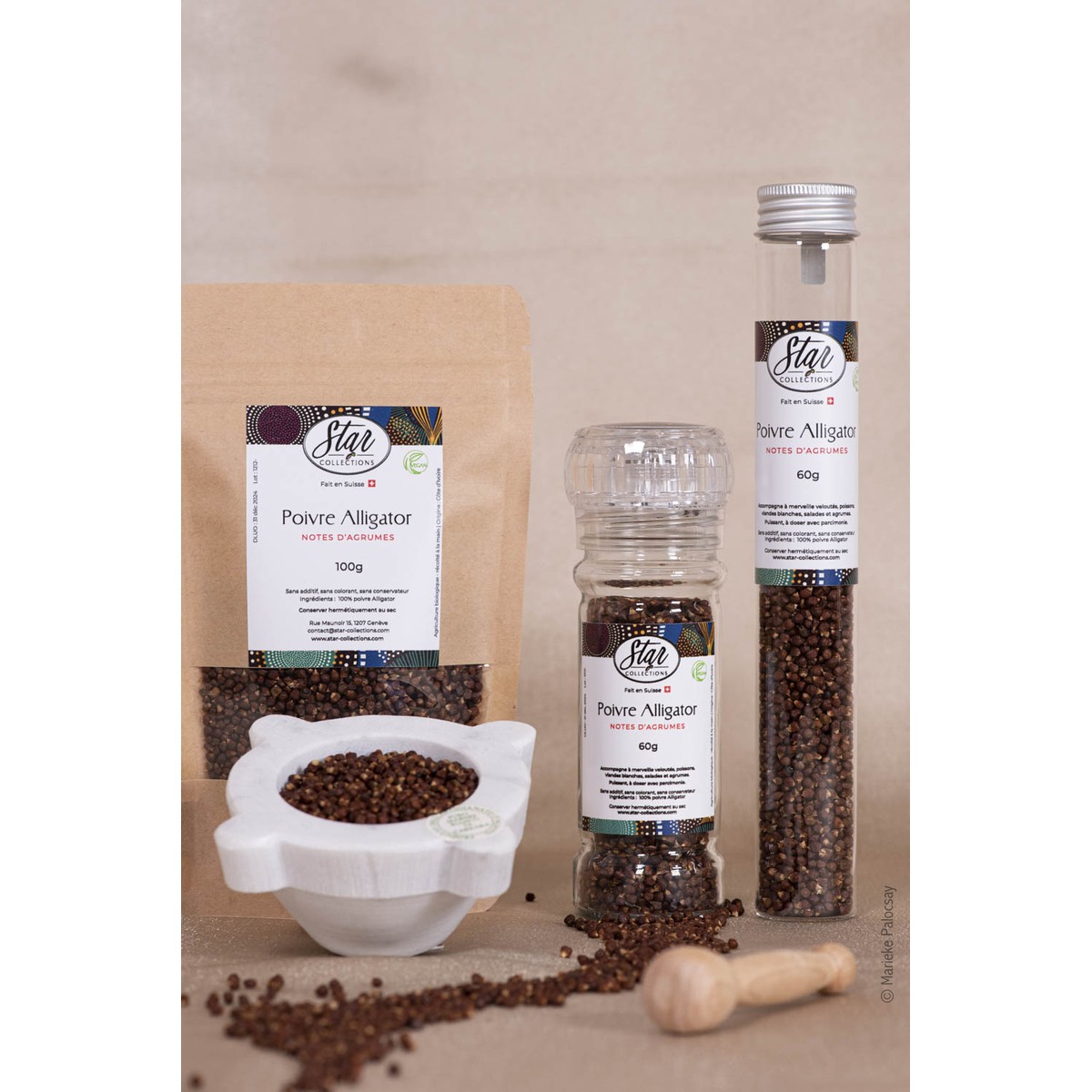 Poivre, Star Collections Moulin Poivre Alligator 60gr | Schilliger