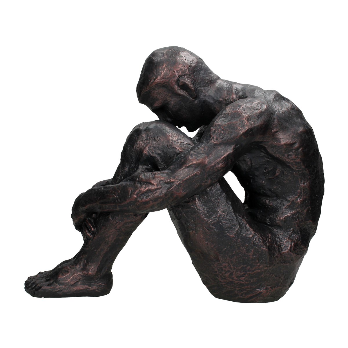 Objets déco, Schilliger Sélection Statue Homme assis bronze Brun bronze ...