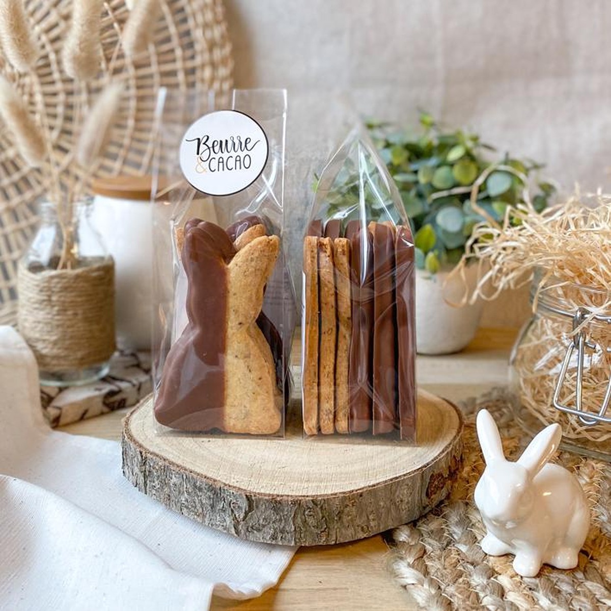 Biscuits, Beurre & Cacao Biscuits Lapins Chocolat lait 120gr | Schilliger