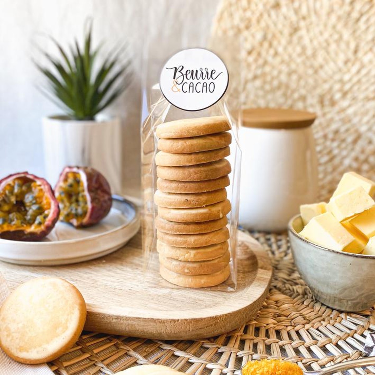 Biscuits, Beurre & Cacao Biscuits Fruits de la Passion Sans couleur ...