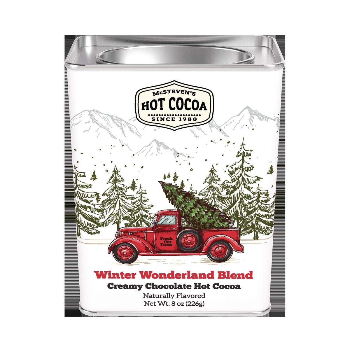 Chocolats, Mc Steven's Winter Wonderland Red Pickup Chocolate Cocoa ...
