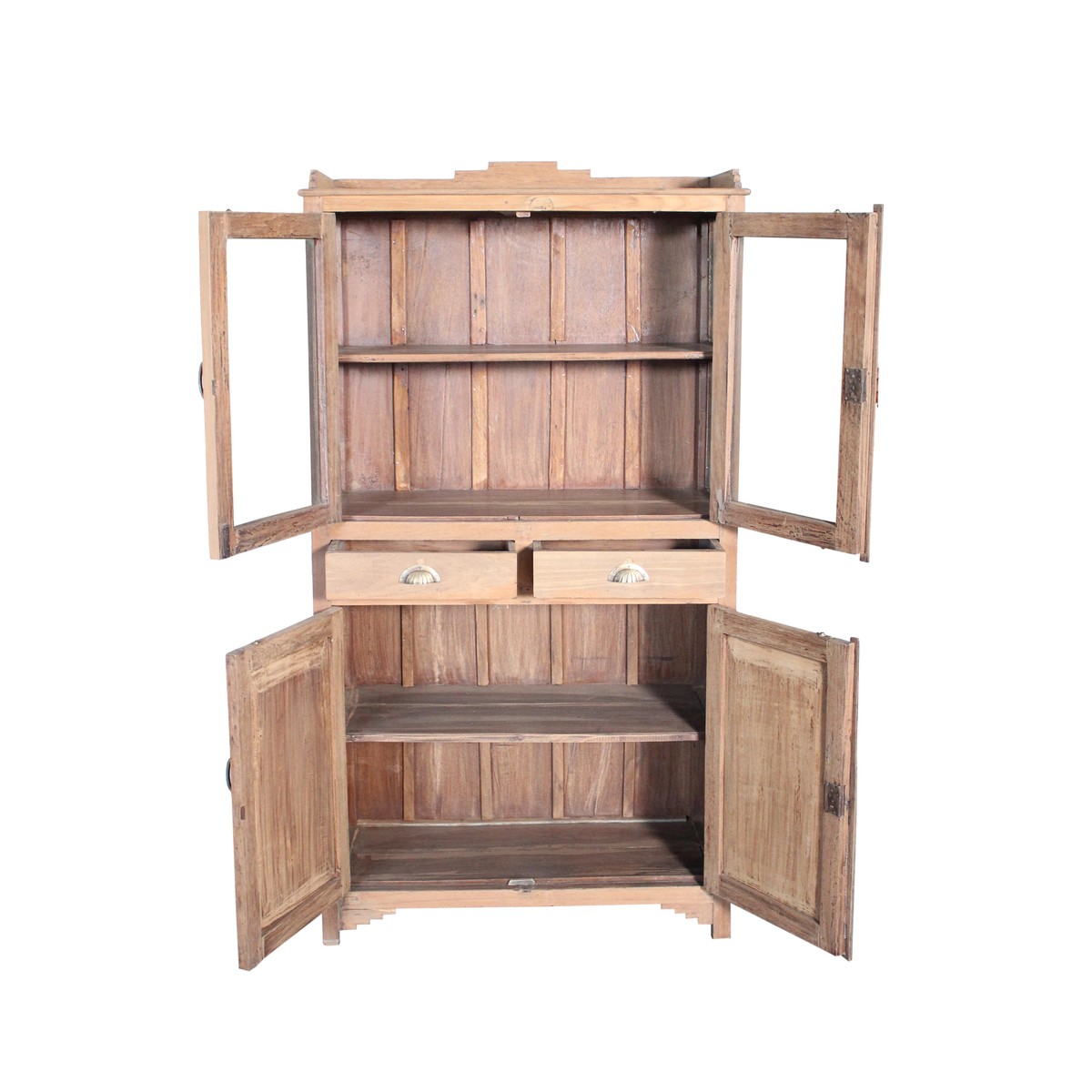 Vaisseliers, Les Restaurés, by Schilliger Vaisselier G2/D2 et 2 tiroirs en teck ancien ...