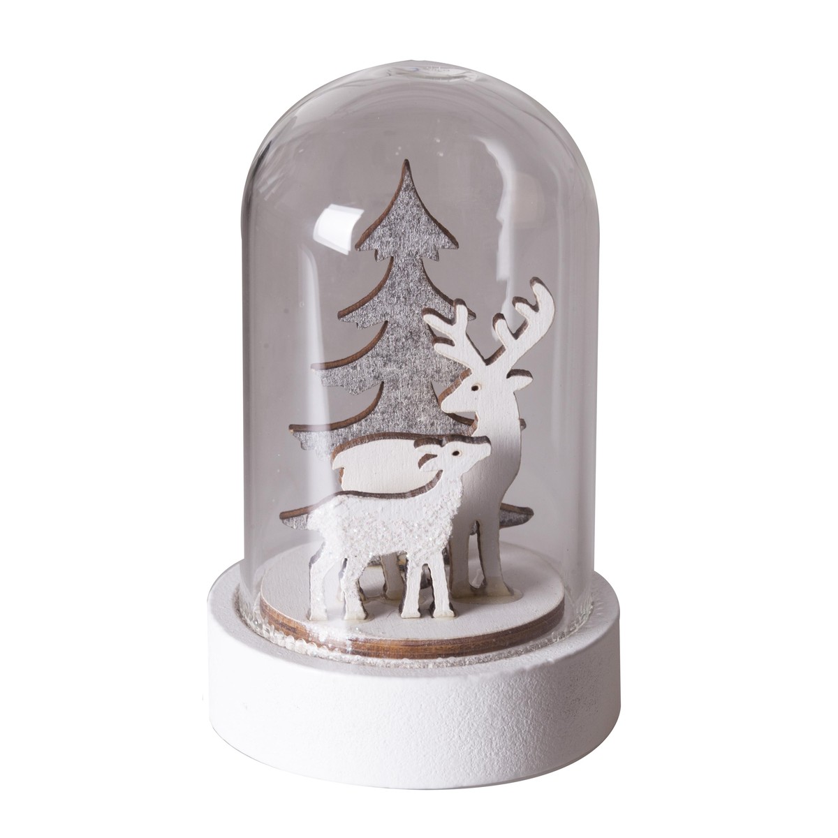 Divers, Schilliger Design Cerfs sous cloche illuminé 5.5x5.5x9cm ...