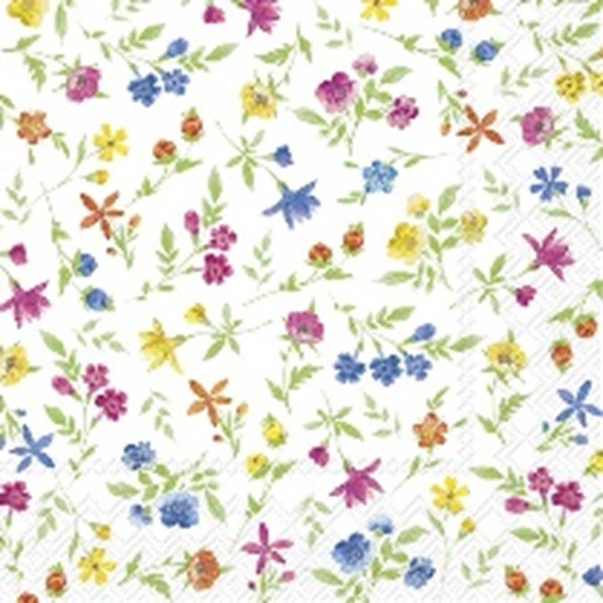 Serviettes, Ihr Serviettes Lunch Happy Flowers 33x33cm | Schilliger