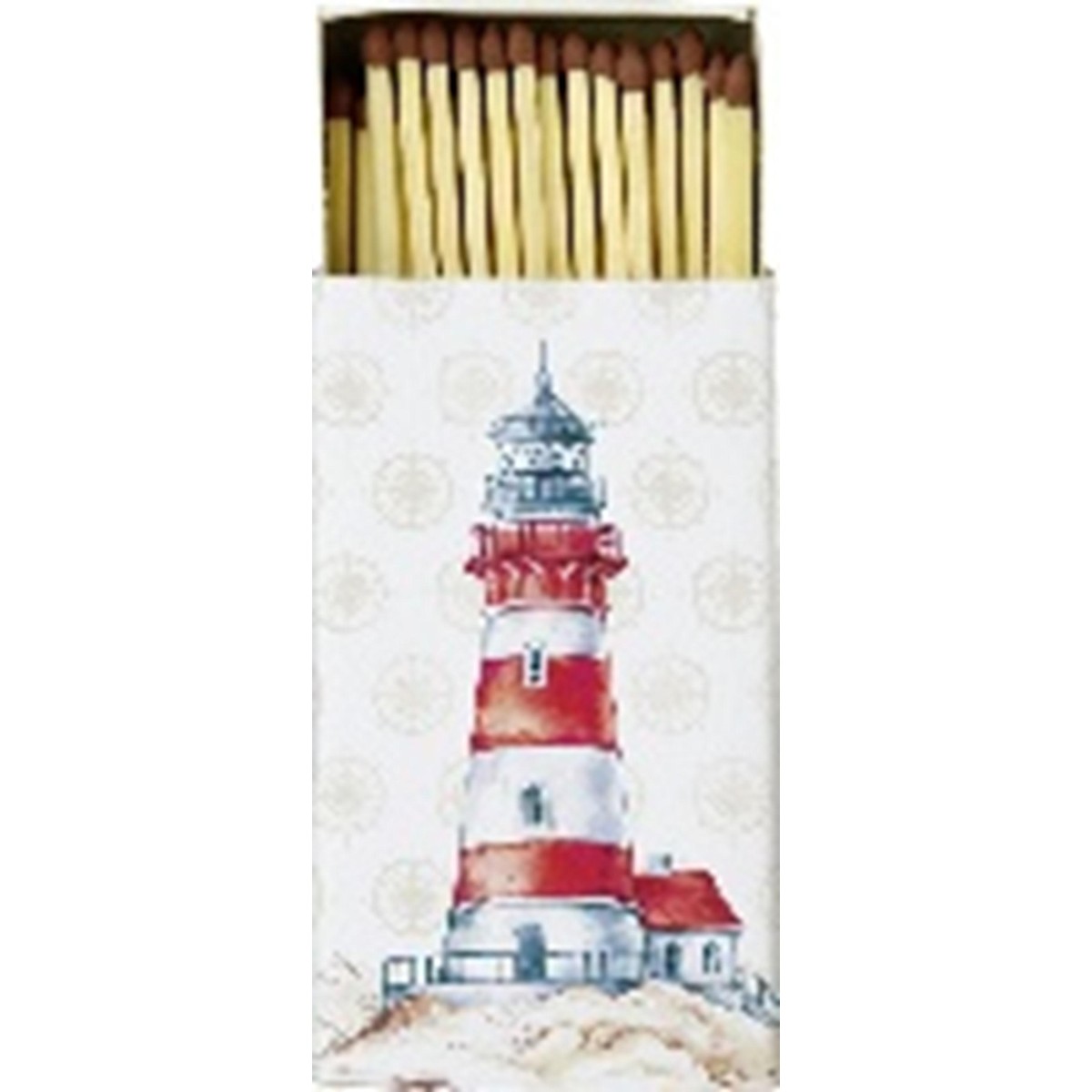 Allumettes & feu, Ihr Matchbox LIGHTHOUSE cream 11X6,5X2 | Schilliger