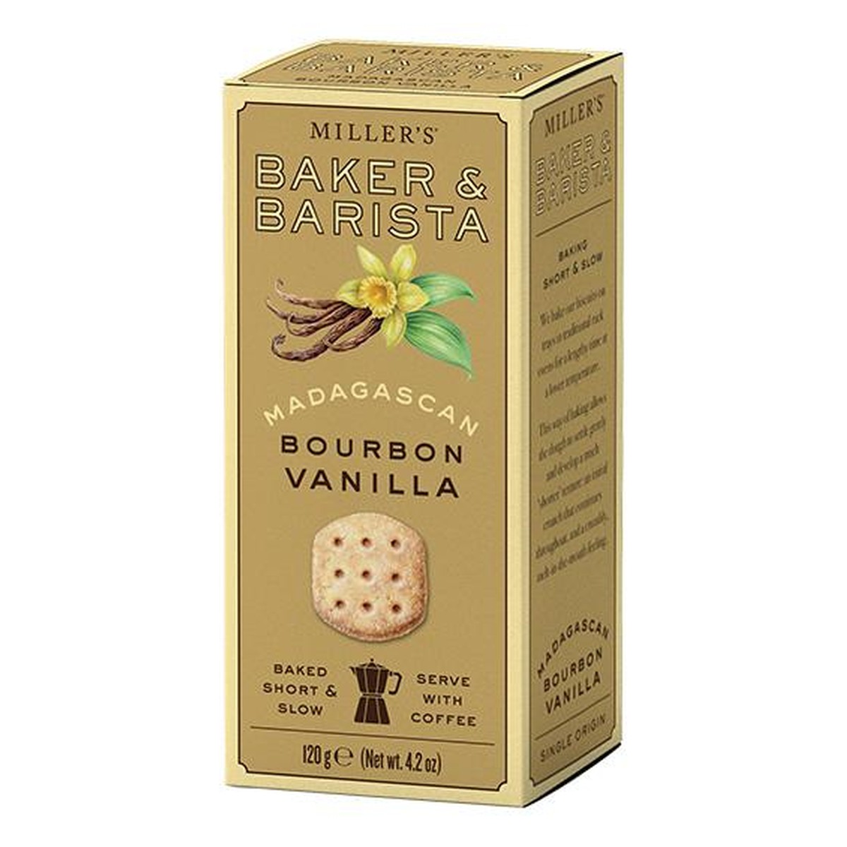 Biscuits, MILLER'S Biscuits Vanille Bourbon 120gr | Schilliger