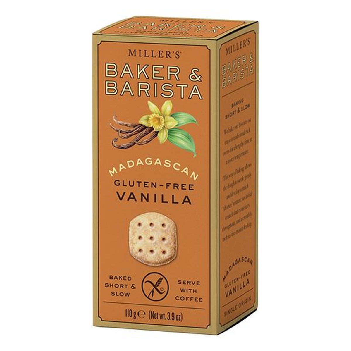 Biscuits, MILLER'S Biscuits sans Gluten, Vanille Madagascar 110gr ...