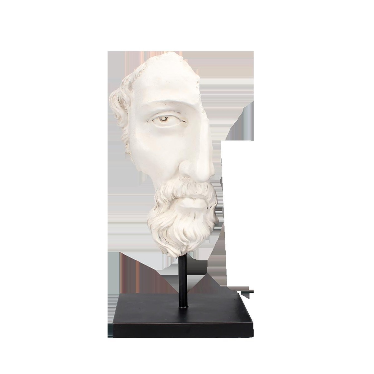 Statues, Statue Visage Homme 11X7,5X25,5CM | Schilliger