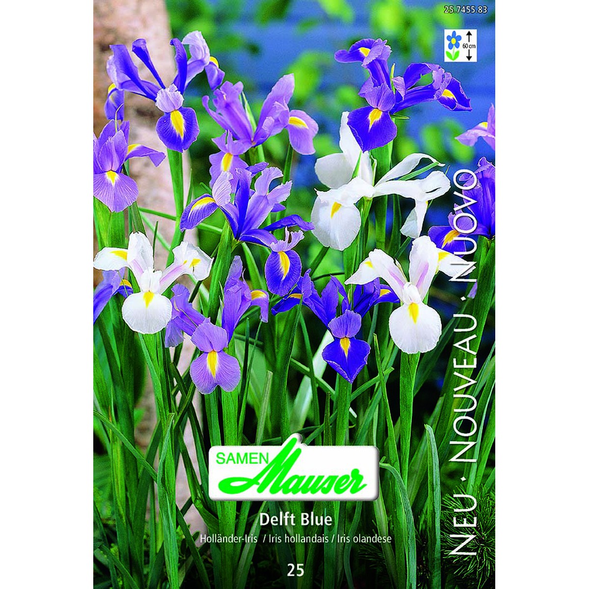 Iris, Iris hol Delft Blue 25 8/+ | Schilliger