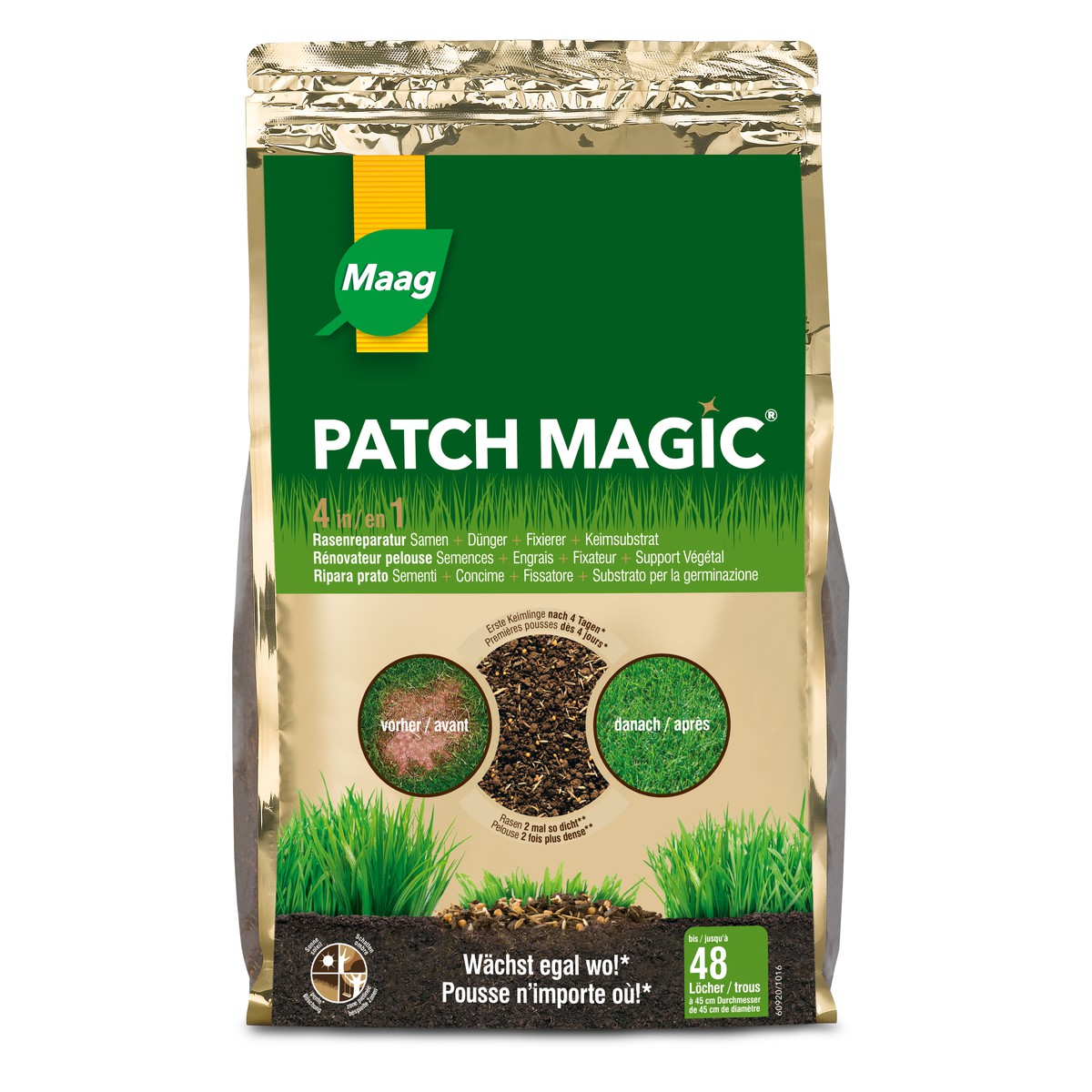 Graines enrobées, Semence gazon Patch Magic 3.6kg 3.6 kg | Schilliger