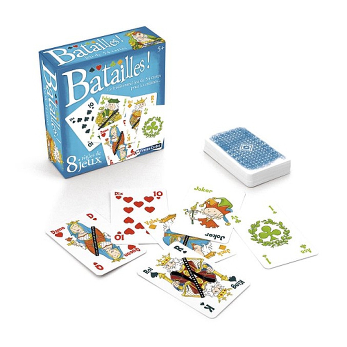 Jeux d'éveil, FRANCE CARTES Batailles ! - jeu de 54 cartes avec 8 ...