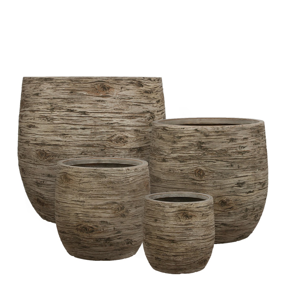 Pots, Foresta pot rond marron XL Brun tabac 47x43cm | Schilliger