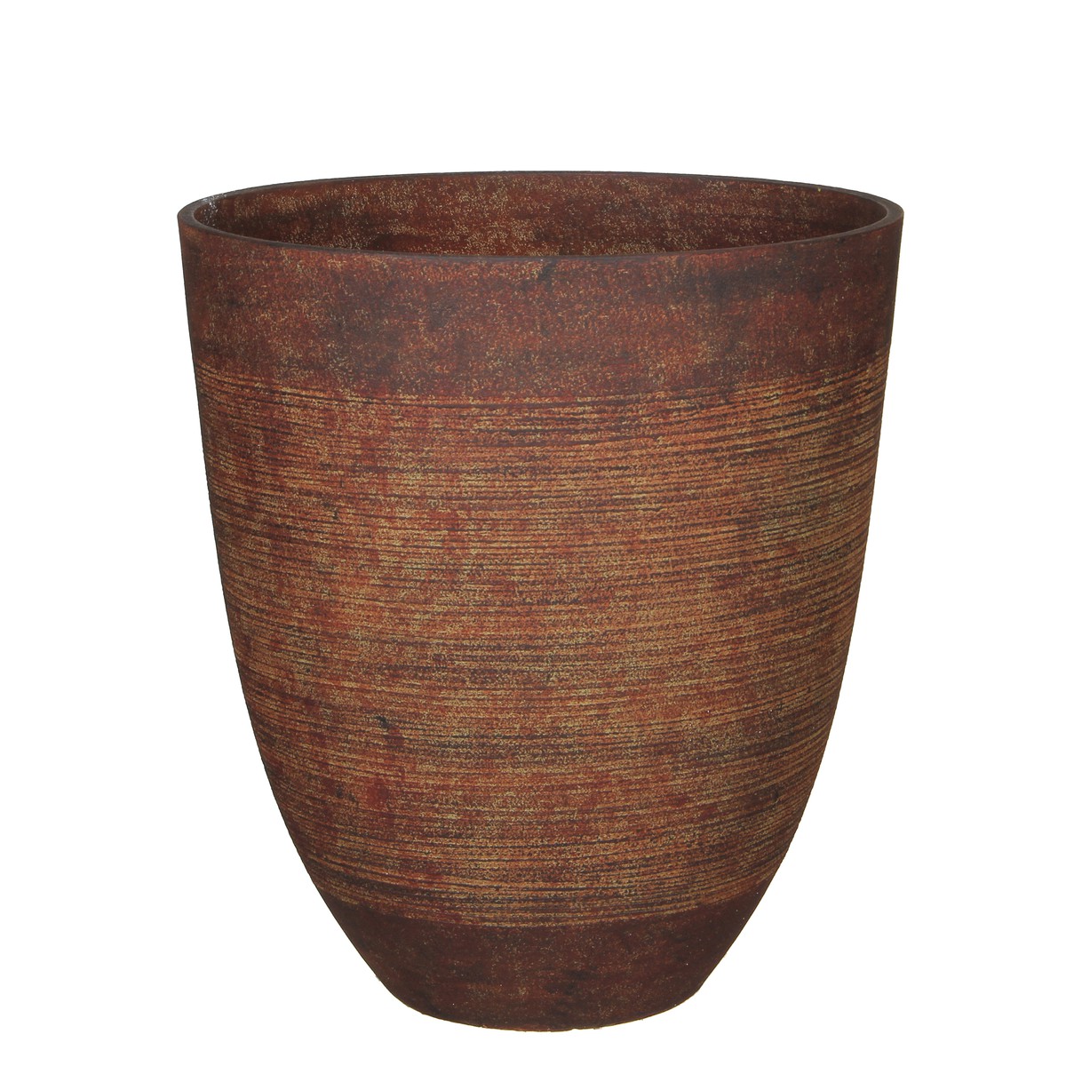 Pots, Echo pot rond rouille XL Brun rouille 45x50cm | Schilliger