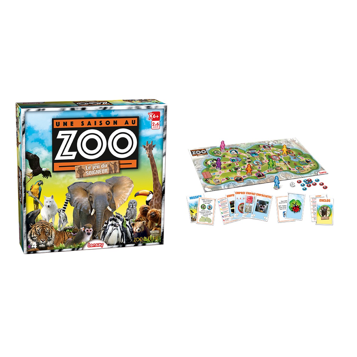Jeux d'ambiances, Lansay France Sas UNE SAISON AU ZOO - LE JEU DU ...