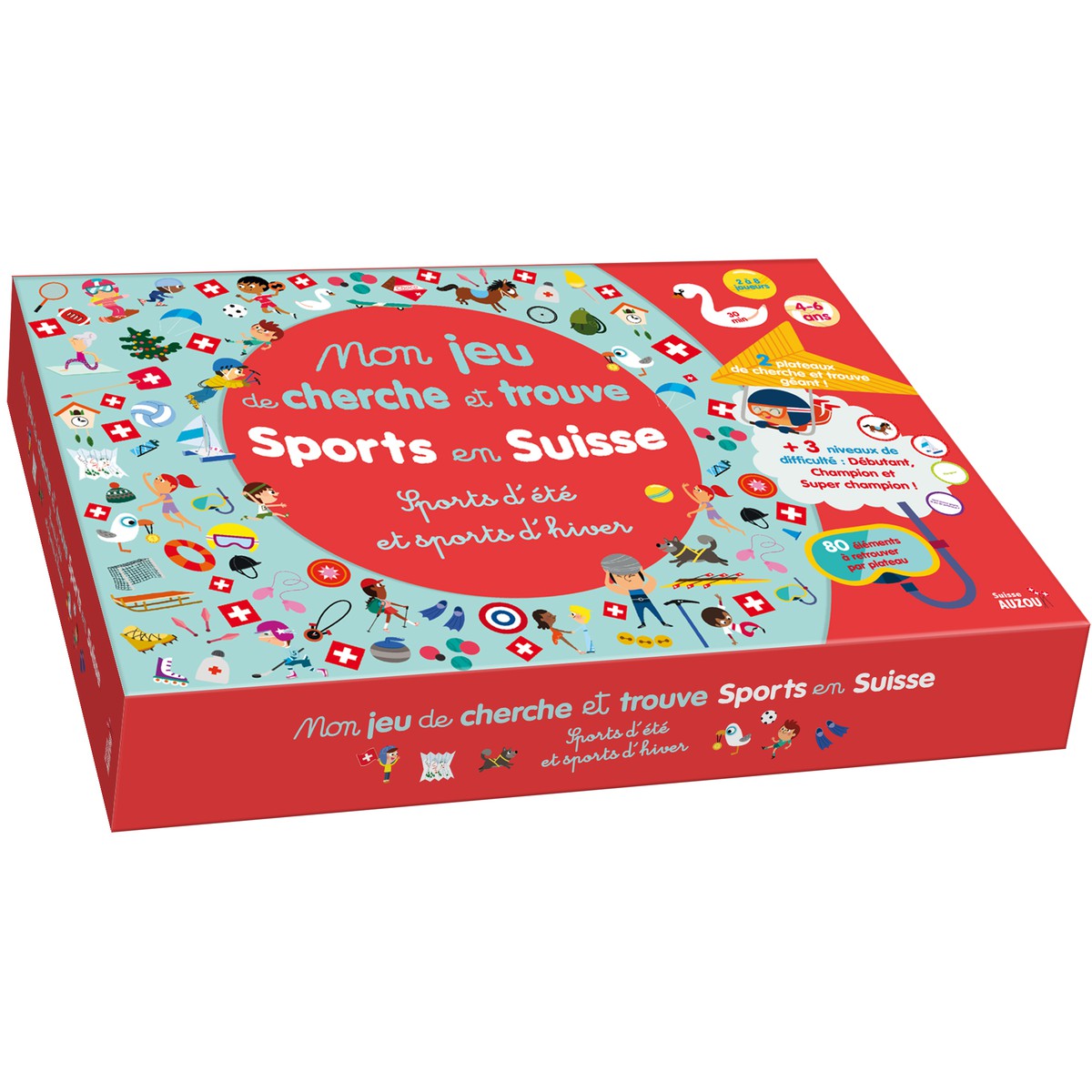 Jeux d'ambiances, Sports d'été et sports d'hiver en Suisse 40x220x222mm ...