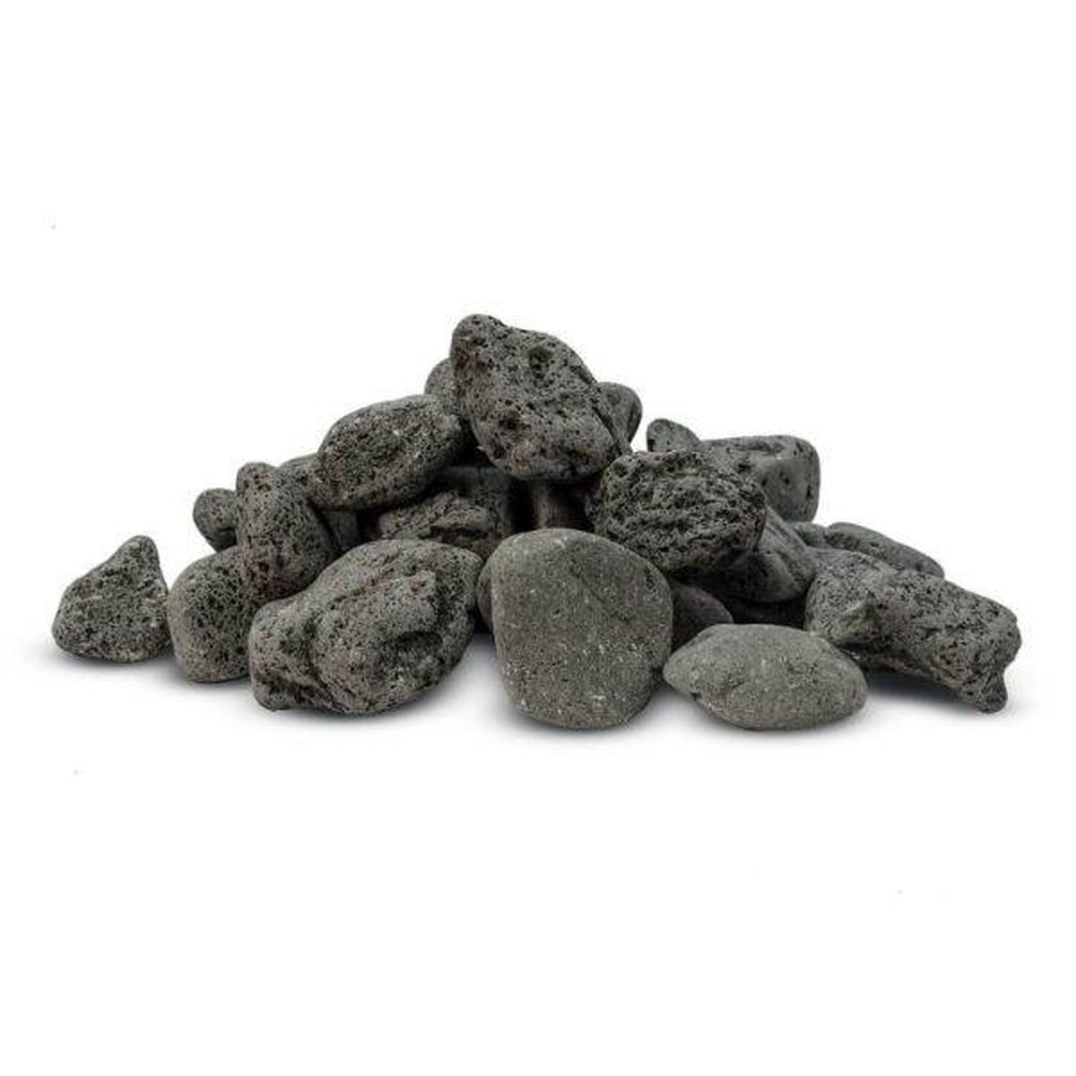 Pierres décoratives, Galet Basalt Noir 24/40 Sac 20Kg. (60) 24-40mm ...